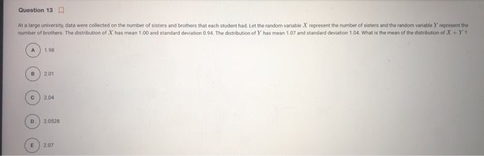Solved Question 8 The random variable X takes on the values | Chegg.com
