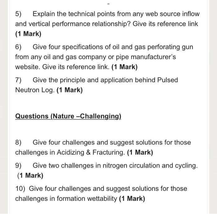 5) Explain the technical points from any web source | Chegg.com