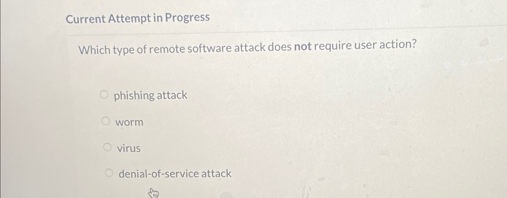 Solved Current Attempt in ProgressWhich type of remote | Chegg.com