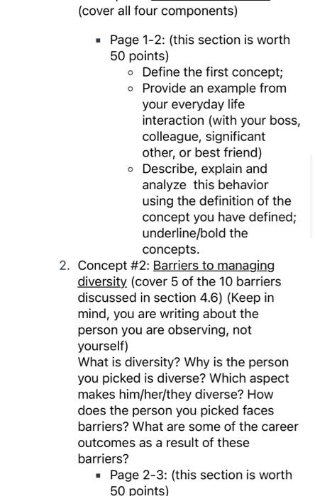 Pick a person that you have regular contact with | Chegg.com