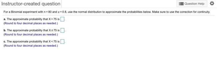 Solved Instructor-created question Question Help On her | Chegg.com