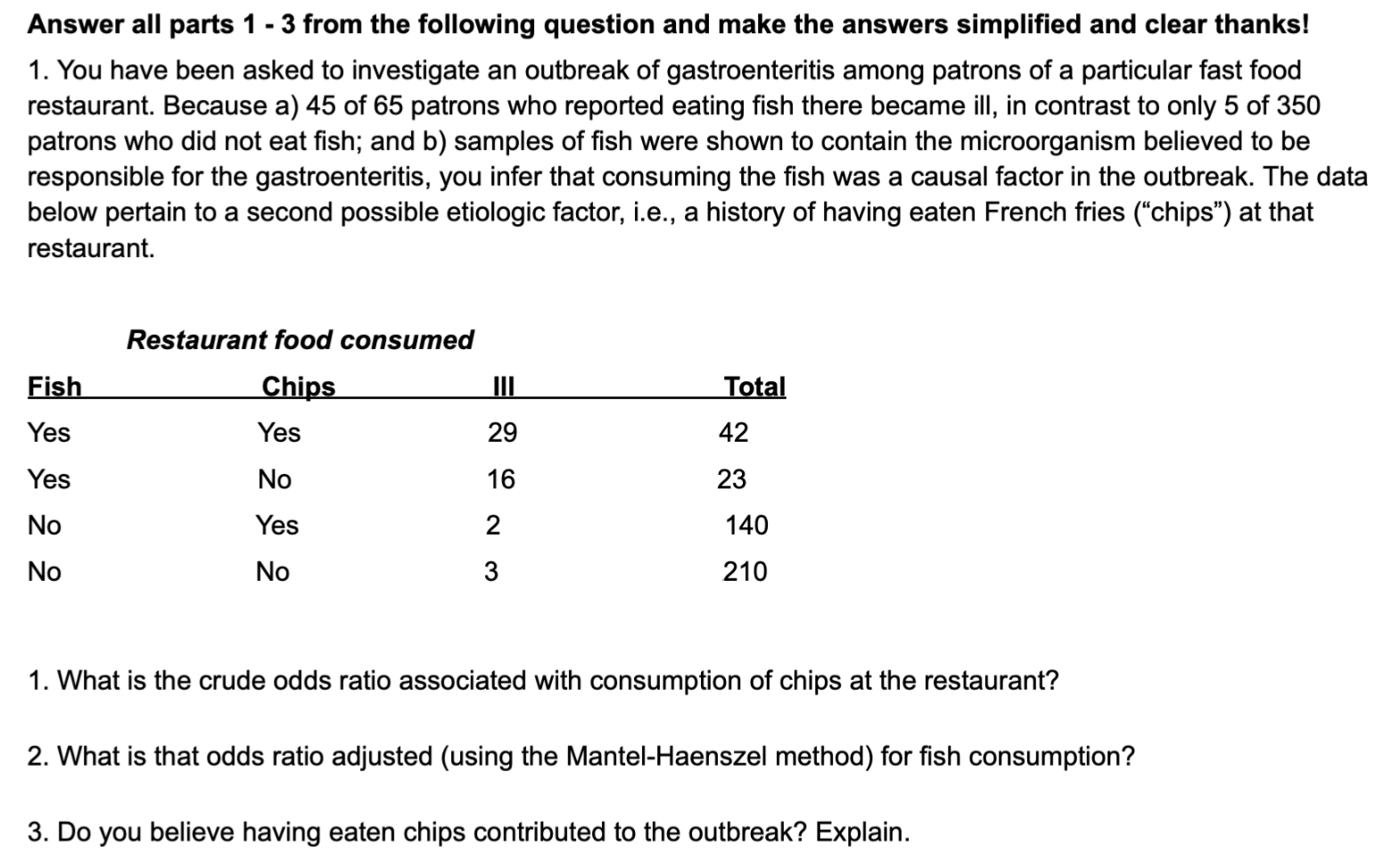 Solved Answer all parts 1 - 3 ﻿from the following question | Chegg.com