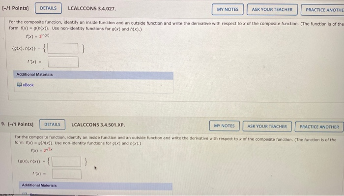 Solved [-/1 Points] DETAILS LCALCCON5 3.4.027 MY NOTES ASK | Chegg.com