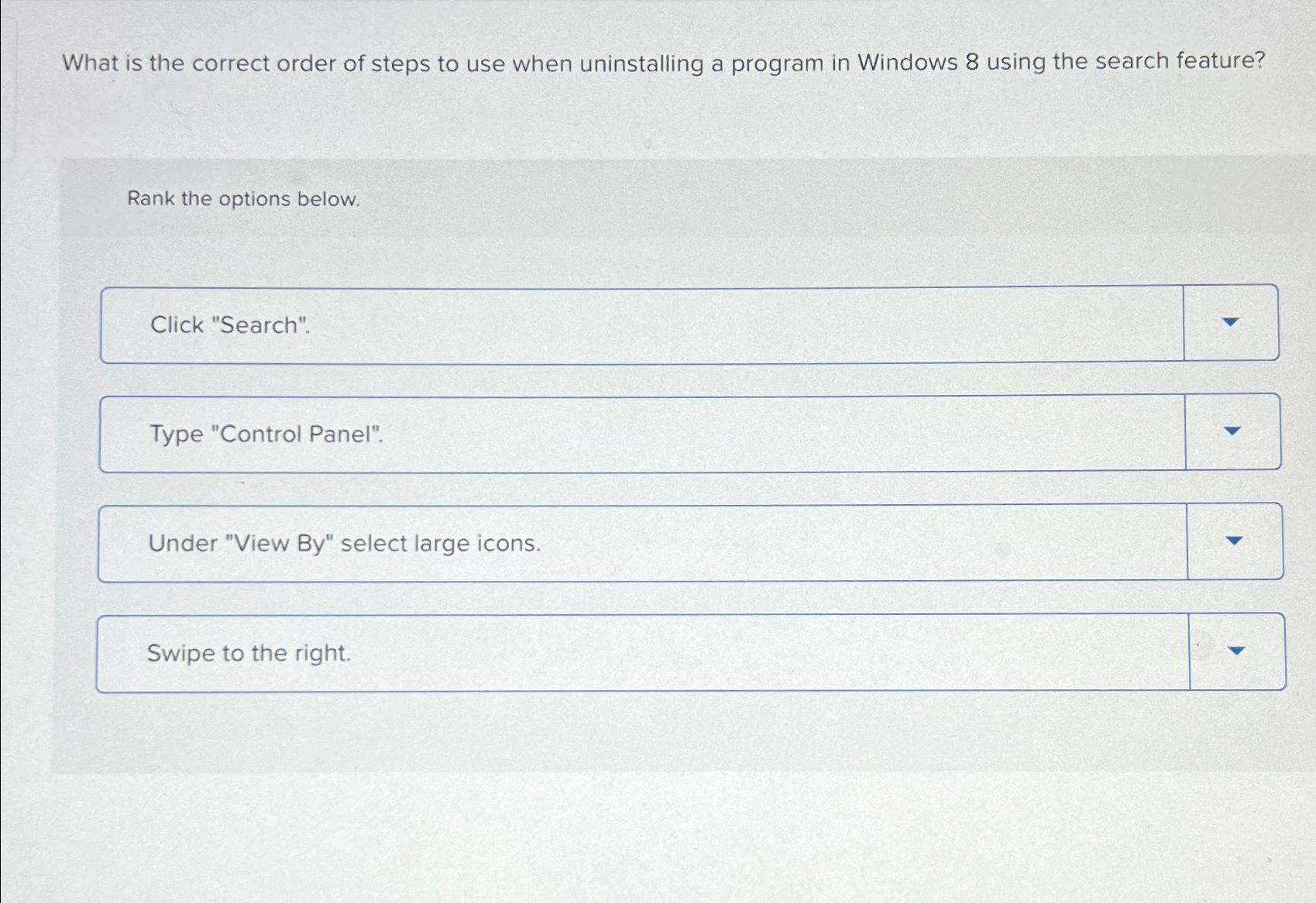 Solved What is the correct order of steps to use when | Chegg.com