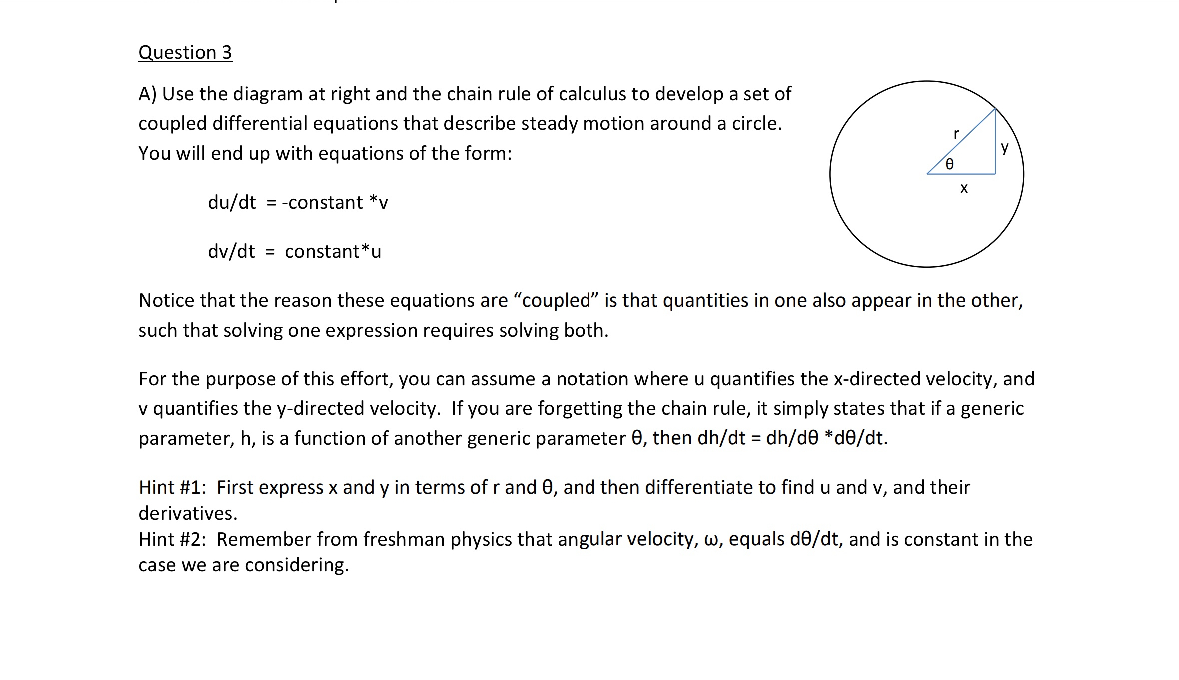 Solved Question 3A) ﻿Use the diagram at right and the chain | Chegg.com