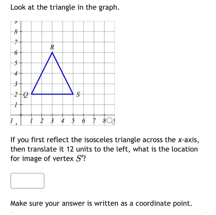 Solved Look at the triangle in the graph. If you first | Chegg.com