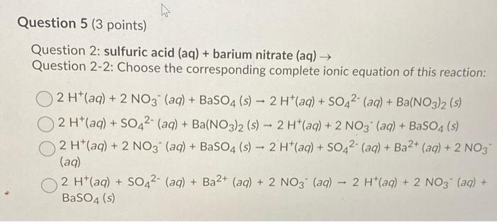 Solved Question 1: calcium chloride (aq) + sodium carbonate | Chegg.com