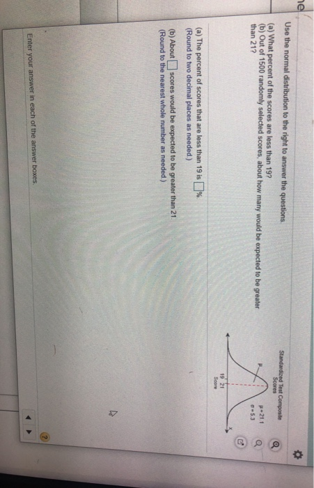 Solved re Use the normal distribution to the right to answer | Chegg.com