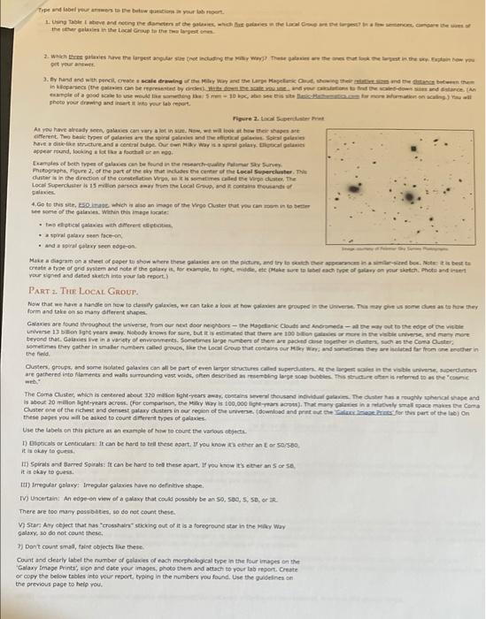 MODULE 3 LAB 9: GALAXIES CLASSIFICATION LAB their | Chegg.com