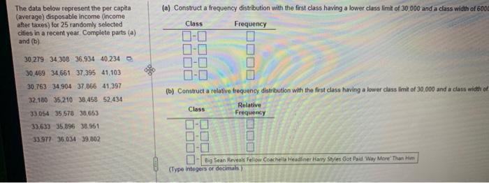 Solved construct a frequency distribution with the first | Chegg.com