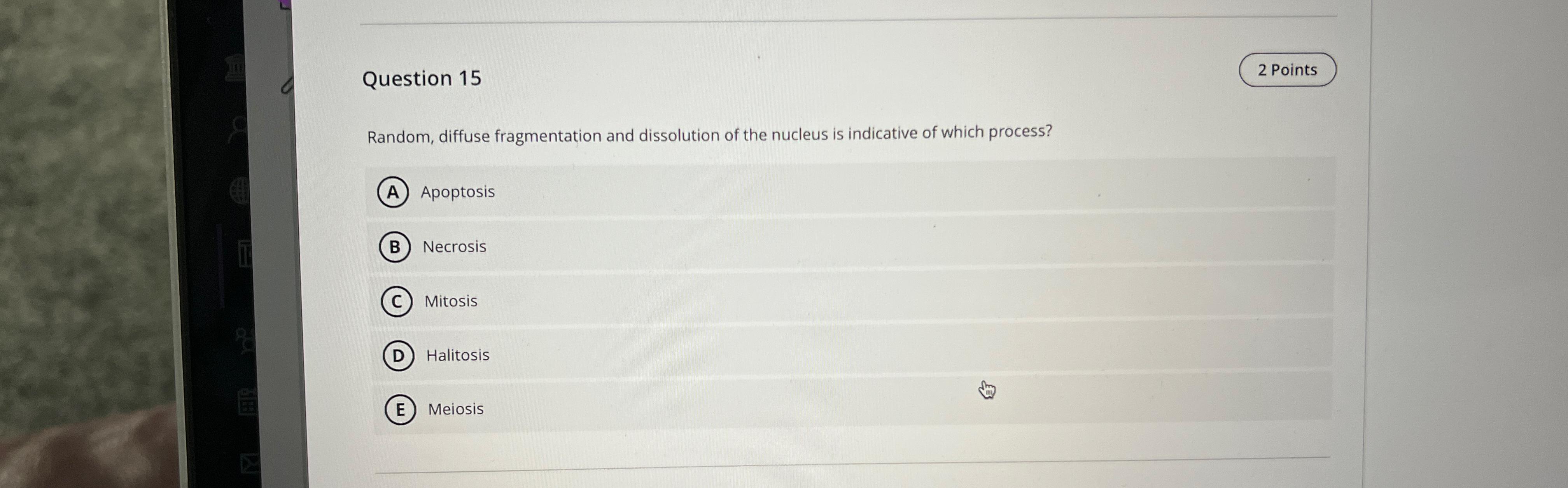 Solved Question 152 ﻿PointsRandom, diffuse fragmentation and | Chegg.com