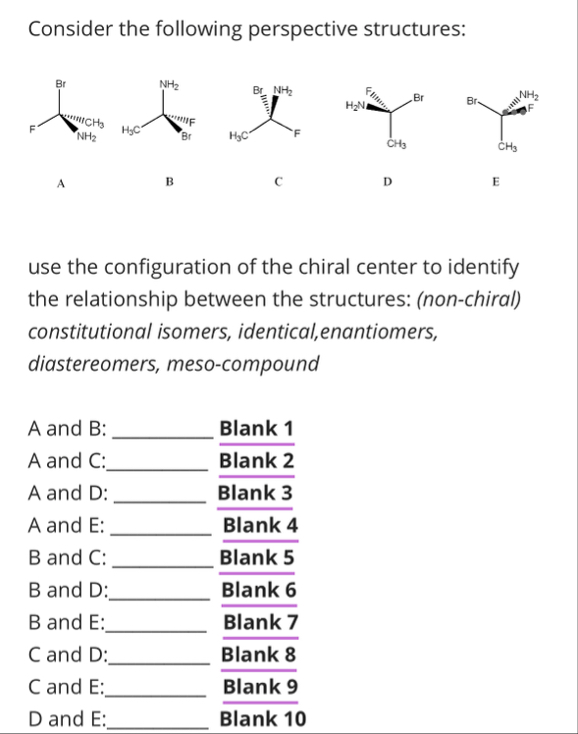 Solved Consider the following perspective structures:use the | Chegg.com
