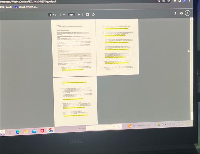Solved ownloads/Week4 OracleAPEX(1) %20-%20Tagged.pdf | Chegg.com