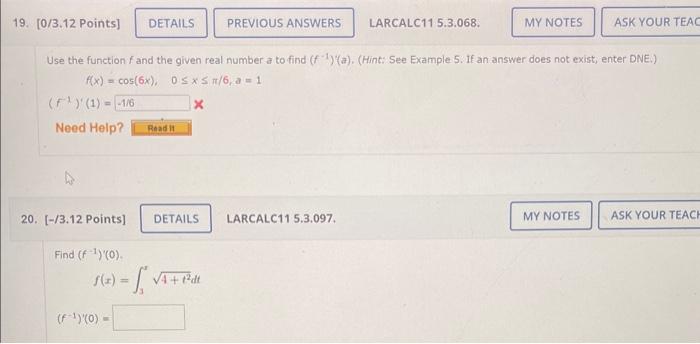 Solved Use the function f and the given real number a to | Chegg.com