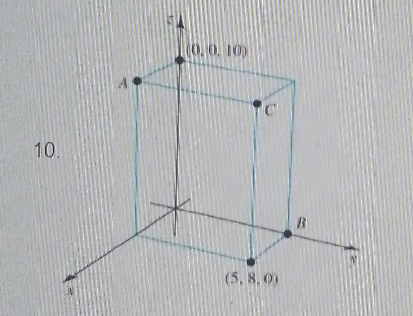 Solved Points in R3 Find the coordinates of the vertices A, | Chegg.com