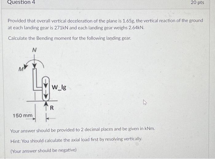 Solved Provided that overall vertical deceleration of the | Chegg.com