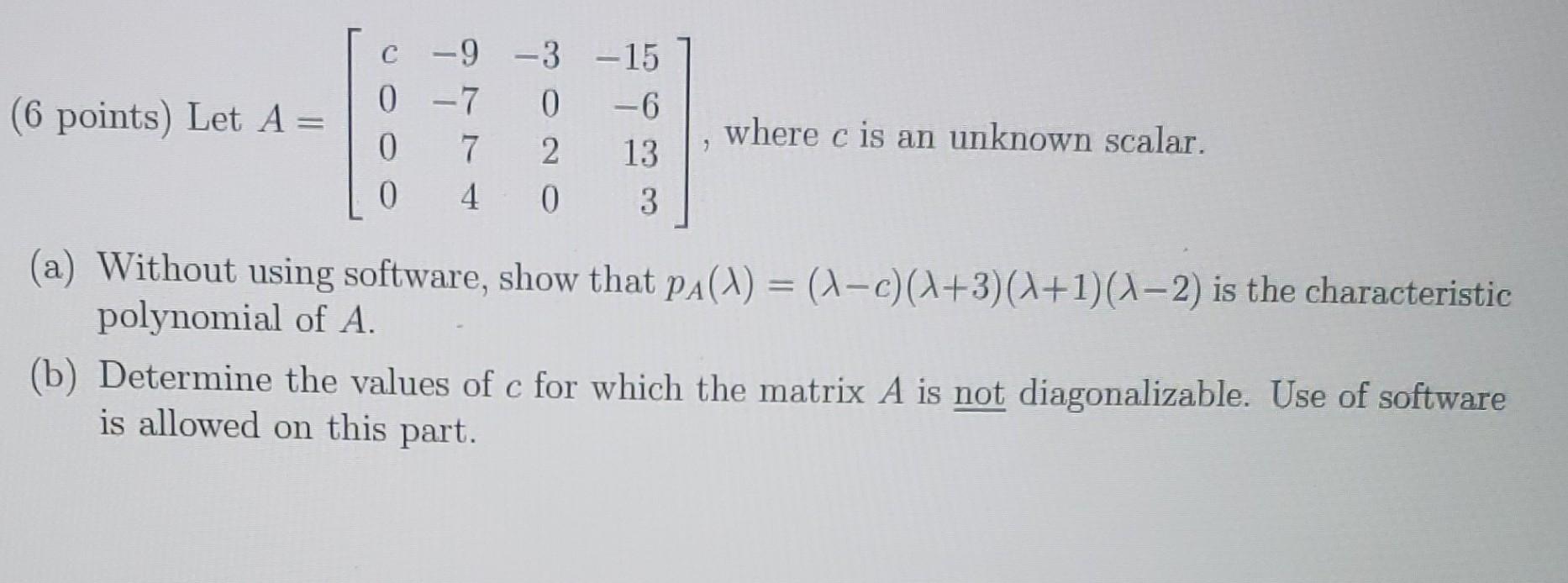 Solved linear algebra. you may use software to find RREF of | Chegg.com