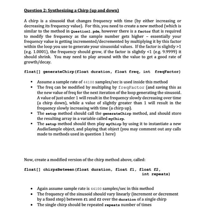 Solved Question 1: Synthesizing and plotting tones. Recall | Chegg.com