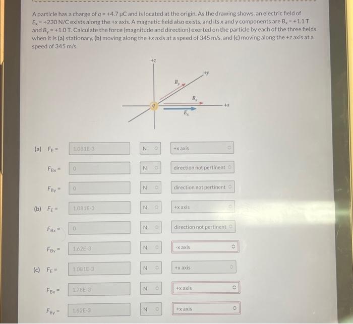 Solved A particle has a charge of q=+4.7μC and is located at | Chegg.com