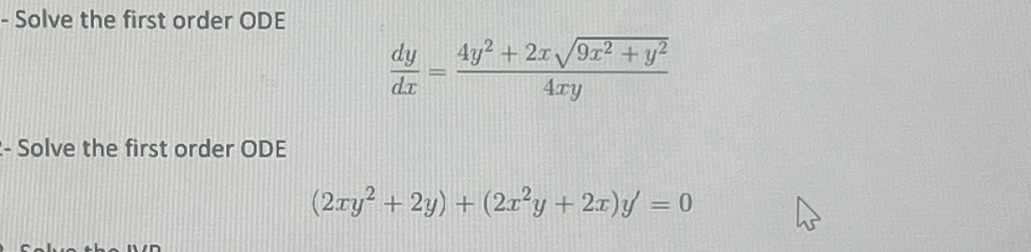 Solved Please write solution neatly in detailed in paper | Chegg.com