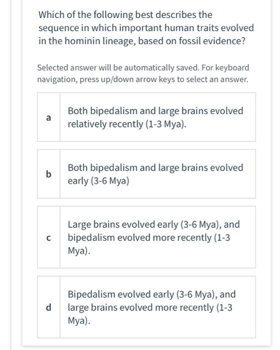 Solved Which of the following best describes the sequence in | Chegg.com