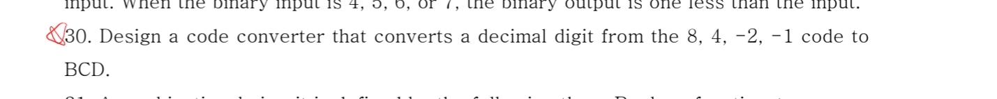 $30. ﻿Design a code converter that converts a decimal | Chegg.com