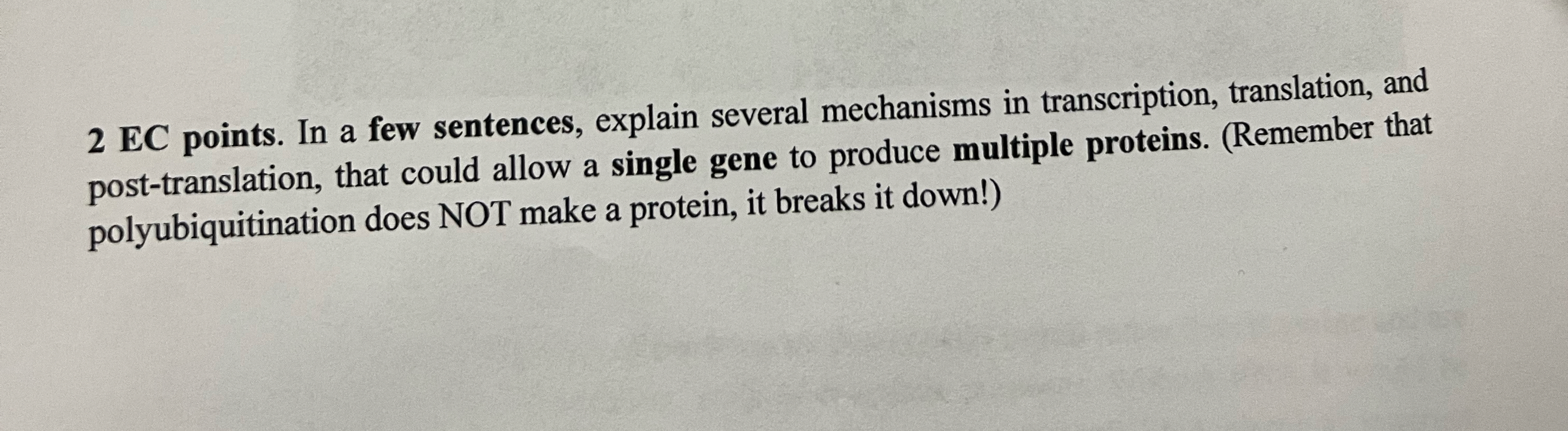 Solved 2 ﻿EC points. In a few sentences, explain several | Chegg.com