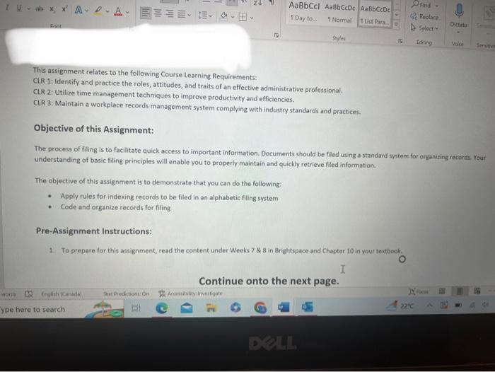 Solved Objective of this Assignment: The process of filing | Chegg.com