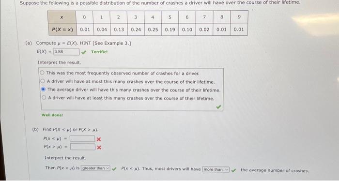 Solved Suppose the following is a possible distribution of | Chegg.com