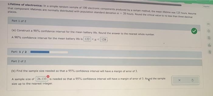 Solved Lifetime of electronics: In a simple random sample of | Chegg.com