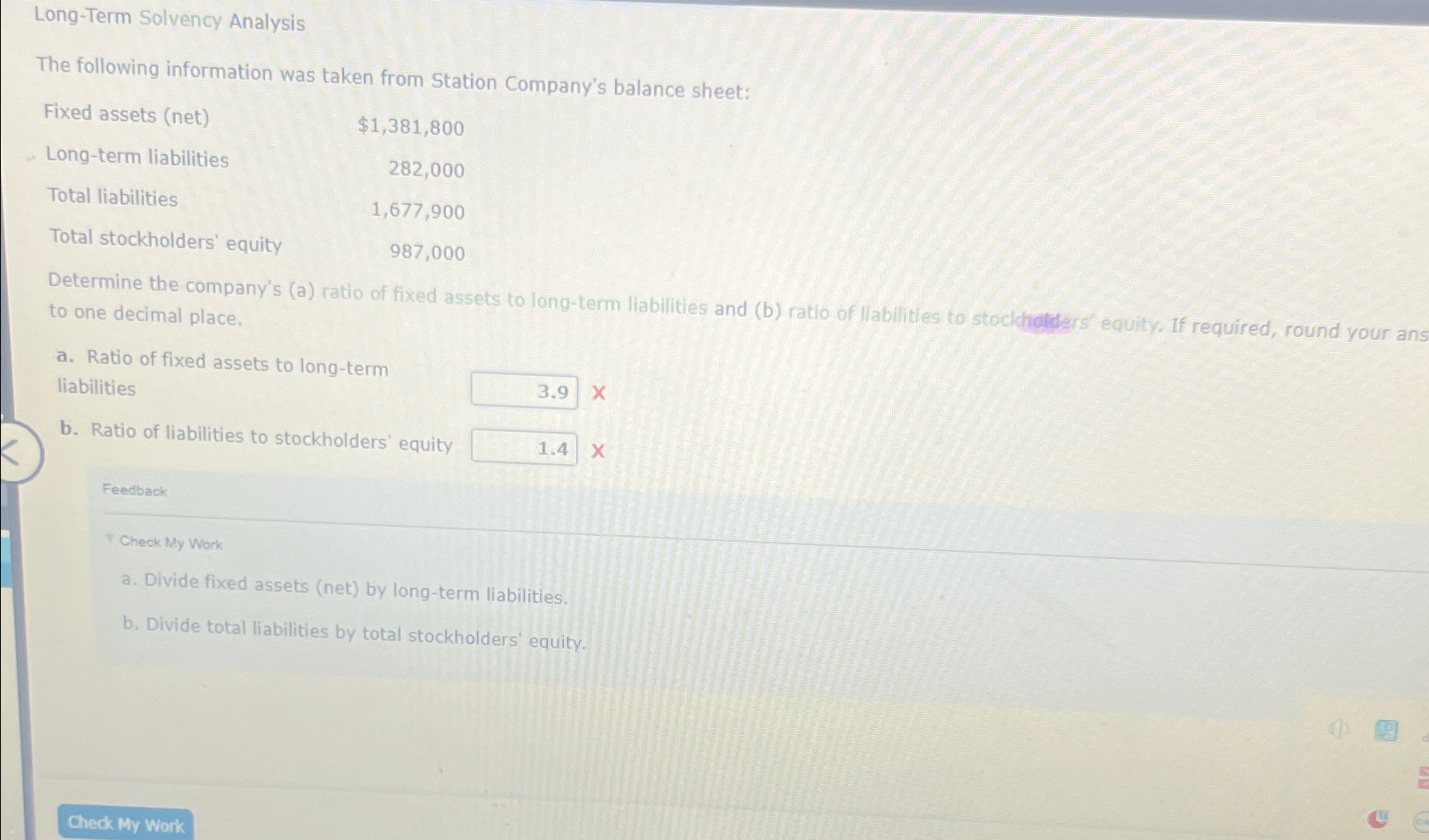 Solved Long-Term Solvency AnalysisThe following information | Chegg.com