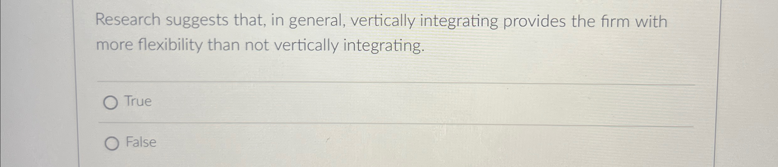 Solved Research suggests that, in general, vertically | Chegg.com