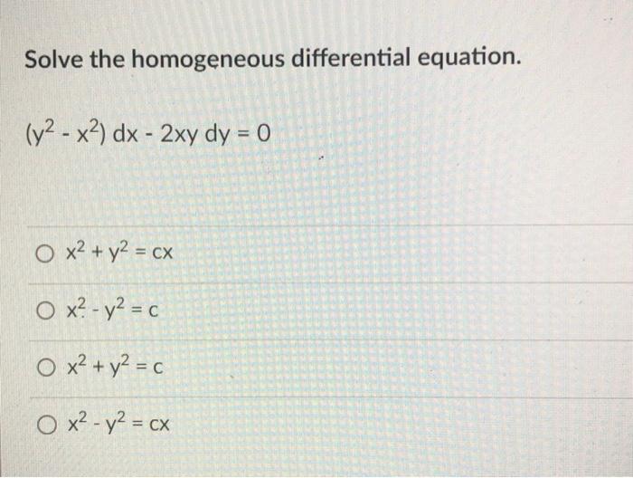 Solved Solve the differential equation. y′+xy=6xy | Chegg.com