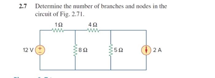 Solved .7 Determine the number of branches and nodes in the | Chegg.com