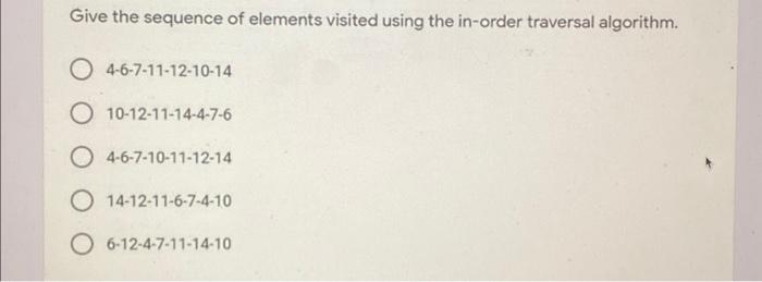 Solved Below is a set of data organised in a binary search | Chegg.com