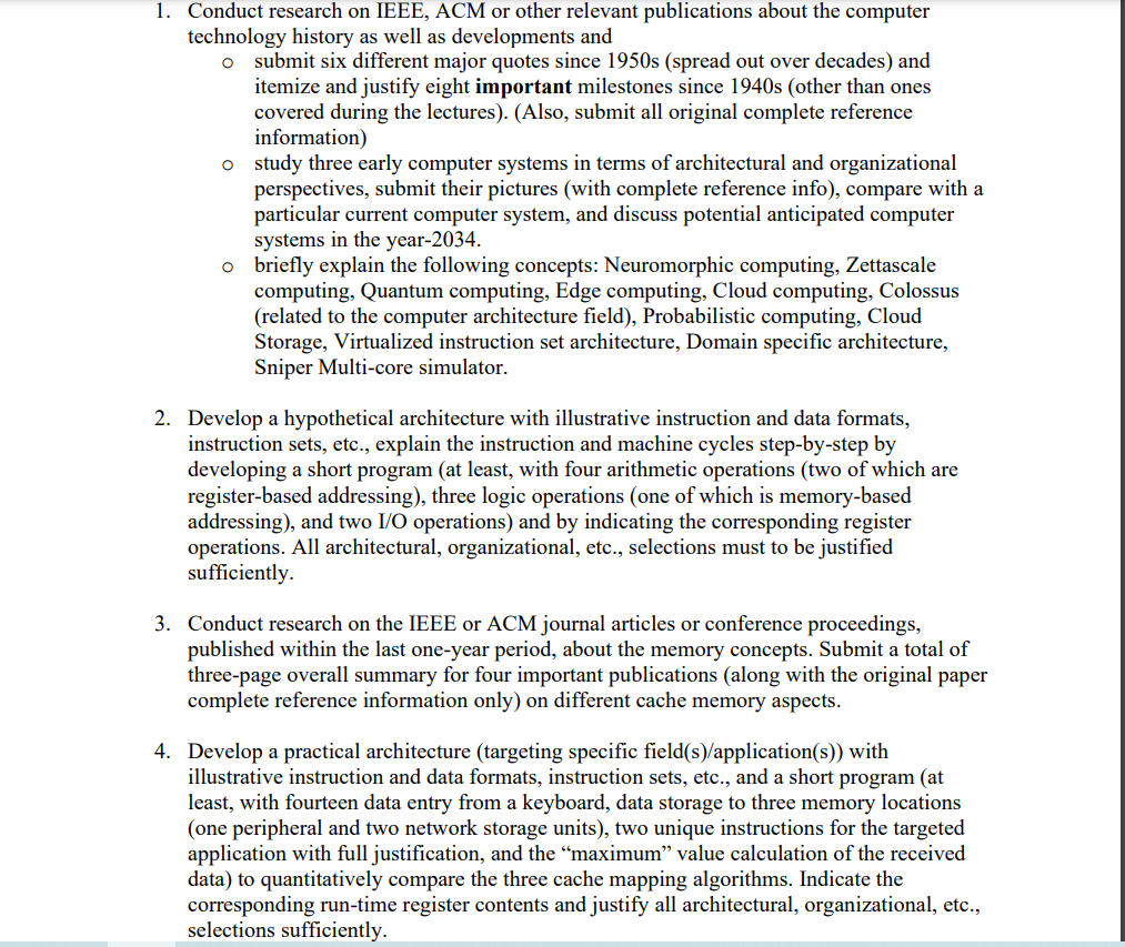 Solved Conduct research on IEEE, ACM or other relevant | Chegg.com