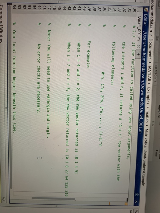 Solved BREAKPOINTS Advance Time NAVIGATE EDIT ers mohammedal | Chegg.com