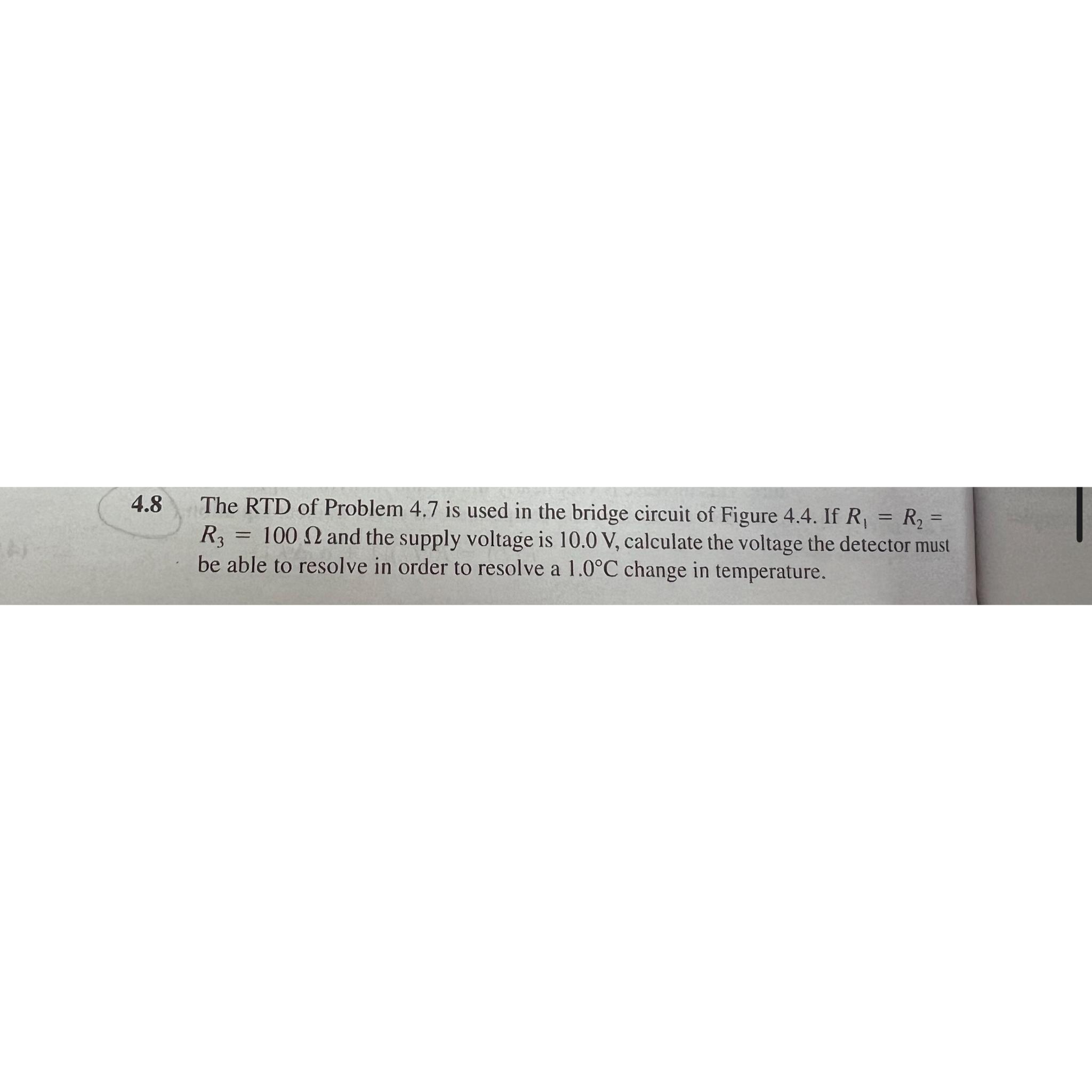 Solved 4.8 ﻿The RTD of Problem 4.7 ﻿is used in the bridge | Chegg.com