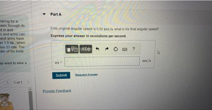 baring for a axis through its it in and If his | Chegg.com