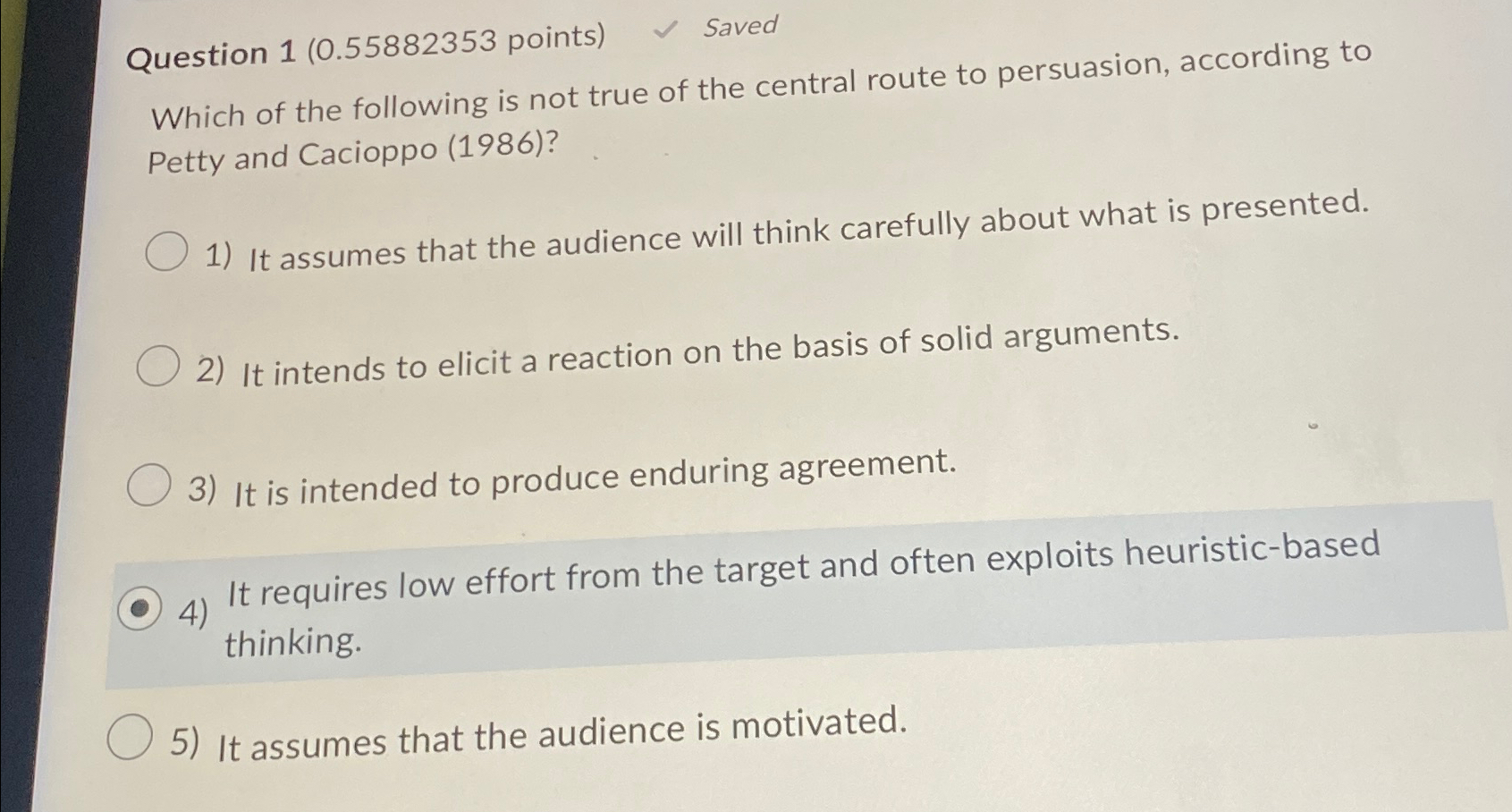 Solved Question 1 (0.55882353 ﻿points) ﻿SavedWhich of the | Chegg.com