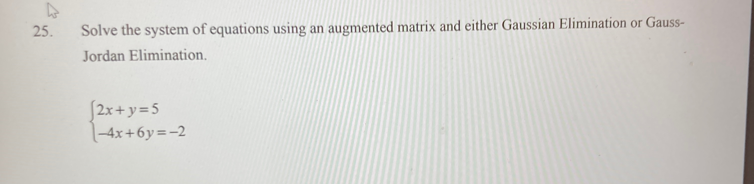 Solved Solve the system of equations using an augmented | Chegg.com