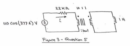 Solved 5.) Calculate the current i(t) of the circuit shown | Chegg.com