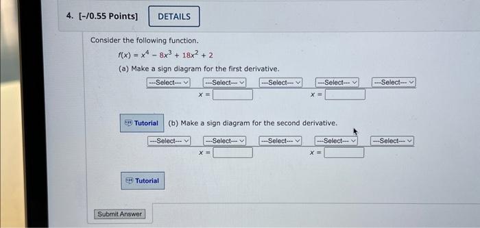 Solved Consider the following function. f(x)=x3+3x2−24x+7 | Chegg.com