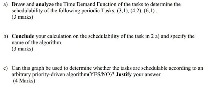 Solved Real time system Please solve by expert and make it | Chegg.com