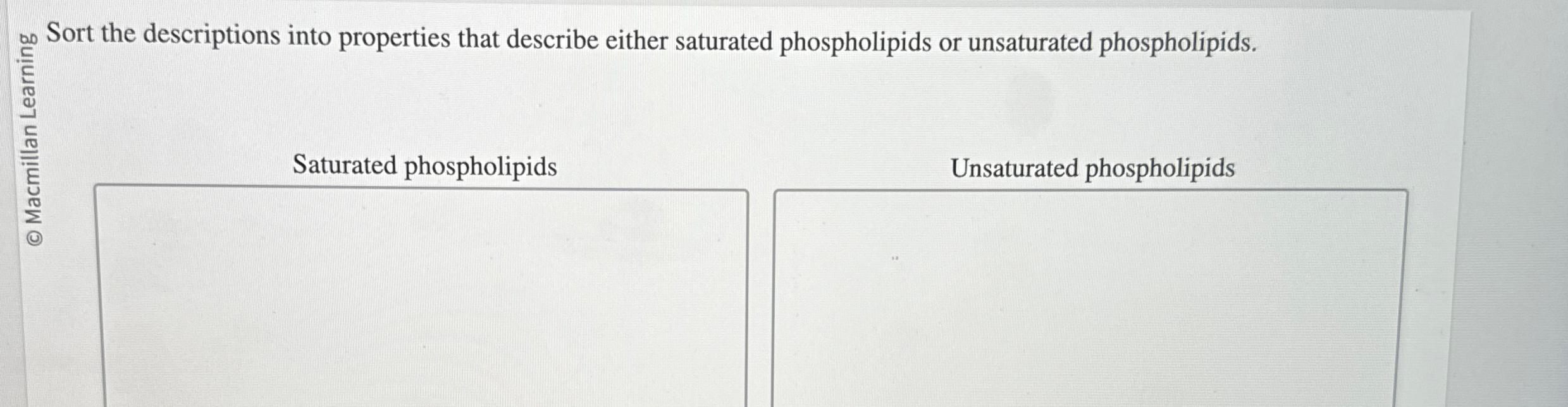 Solved Sort the descriptions into properties that describe | Chegg.com