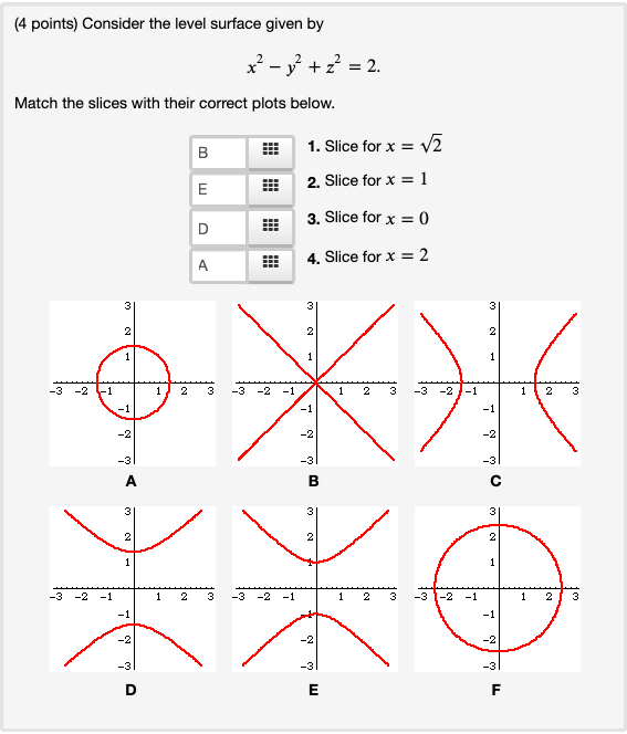 Solved (18) ﻿Consider the level surface given byx2-y2+z2=2. | Chegg.com