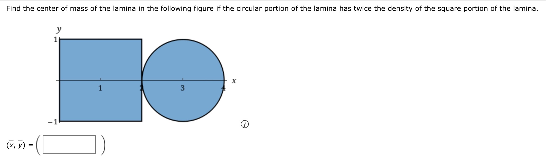 Solved Find the center of mass of the lamina in the | Chegg.com
