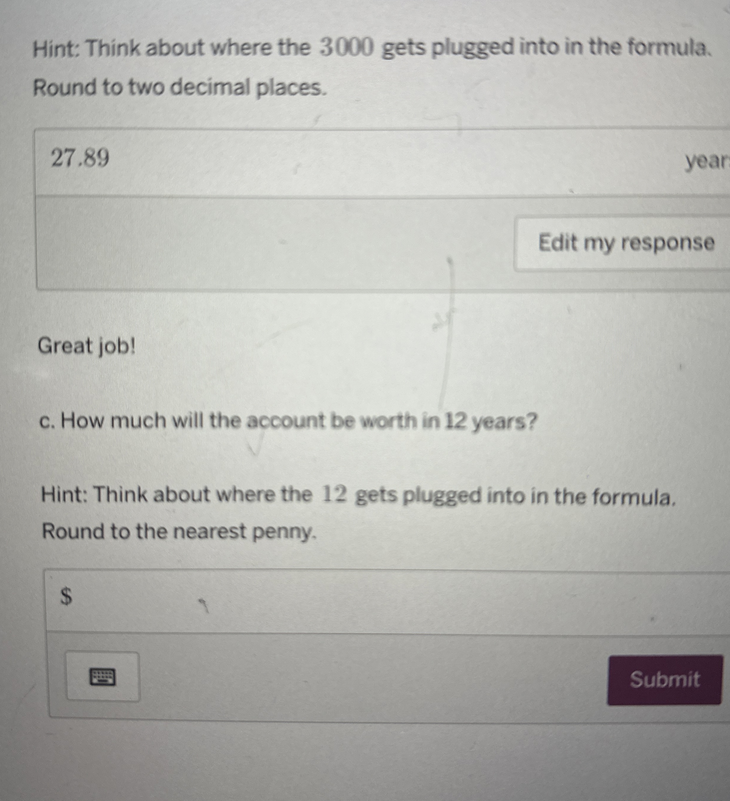 Solved Hint: Think about where the 3000 ﻿gets plugged into | Chegg.com