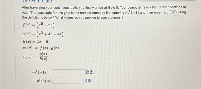 Solved After traversing your continuous path, you finally | Chegg.com