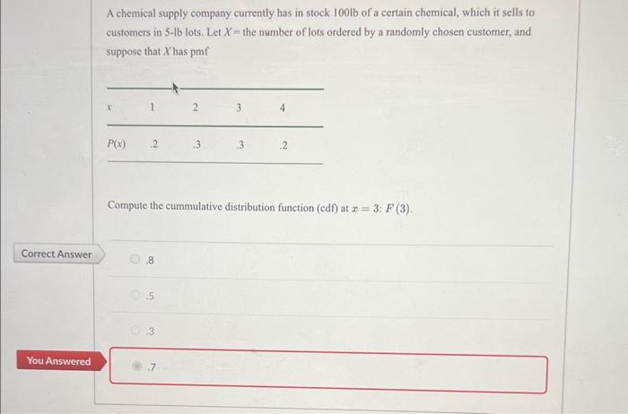 Solved A chemical supply company currently has in stock 1001 | Chegg.com